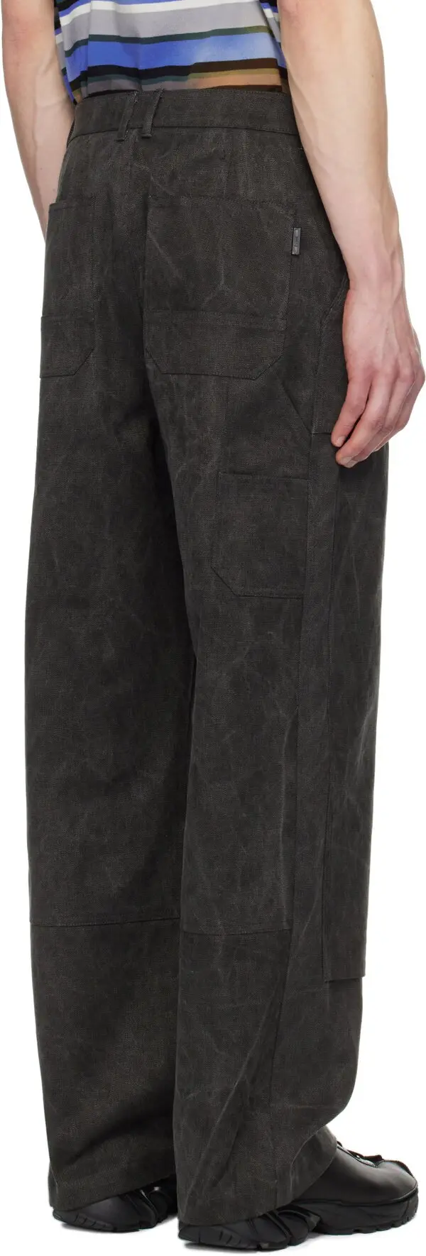 JUUN.J Washed Cotton Work Trousers