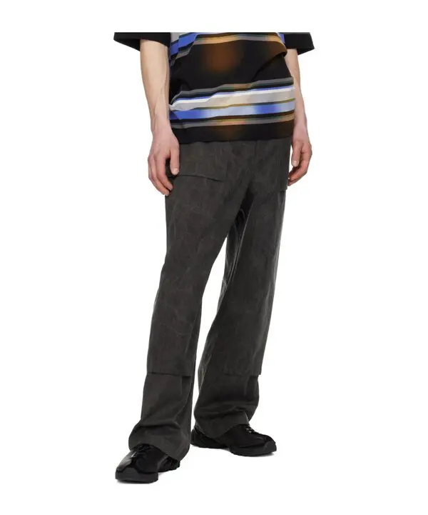 JUUN.J Washed Cotton Work Trousers