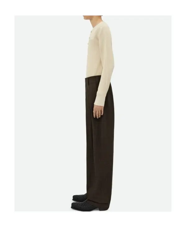 Bottega Veneta Criss-cross Pleated Wide-leg Trousers