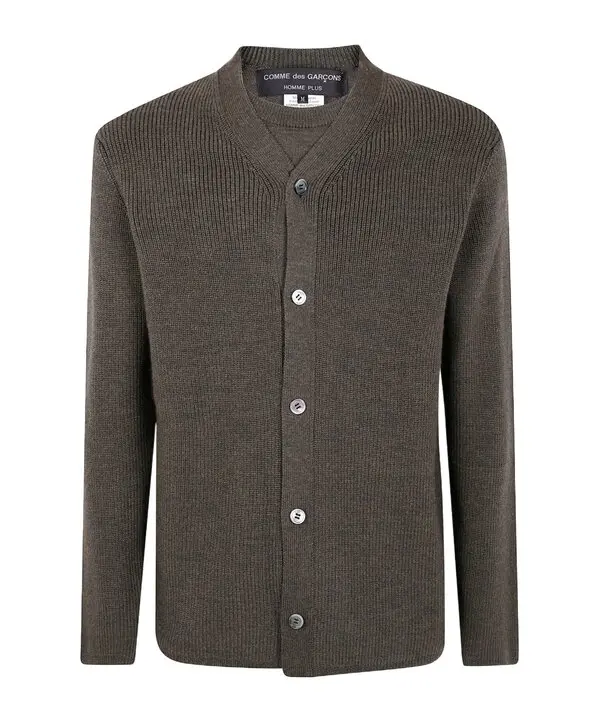 Comme Des Garçons Wool Cardigan - Khaki