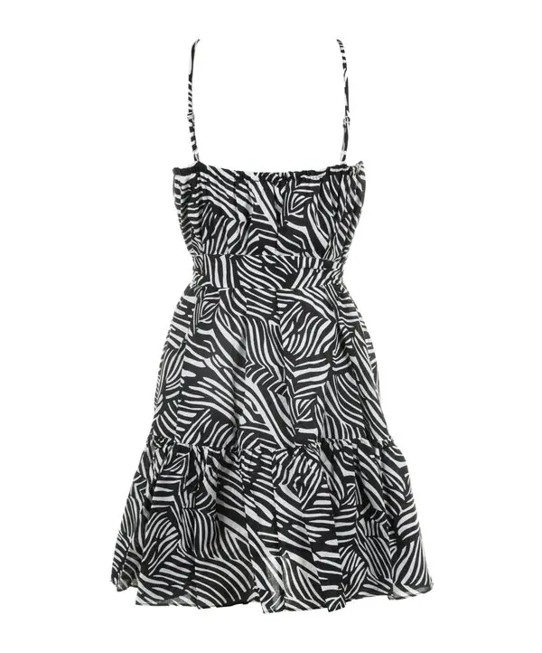 Michael Kors Zebra-print Belted Mini Dress