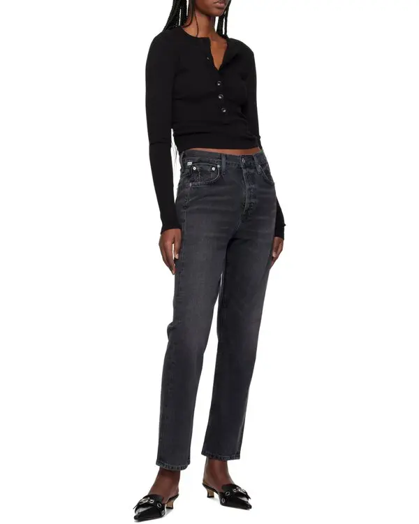 Citizens Of Humanity High Waist Straight Leg Jeans