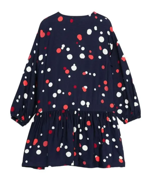 IL GUFO Polka Dot Long Sleeve Dress