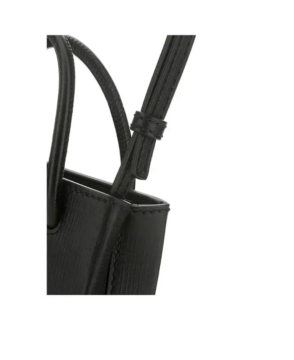 Balenciaga Logo Printed Phone Holder - Black