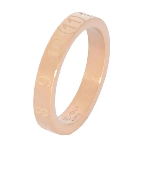 MAISON MARGIELA Numbers Engraved Ring - Yellow