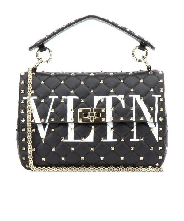 Valentino Garavani Vltn Rockstud Spike Bag - Black