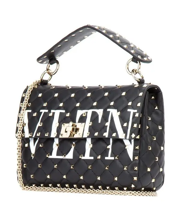 Valentino Garavani Vltn Rockstud Spike Bag - Black