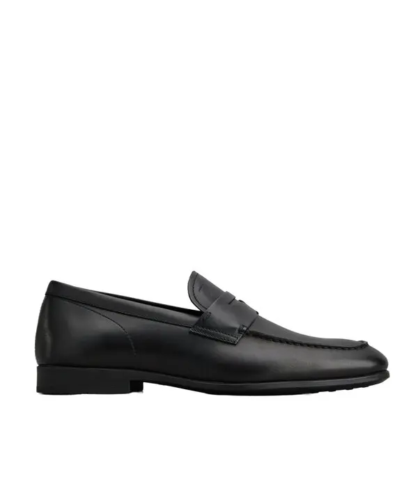 TOD'S Square-toe High-shine Loafers - Black
