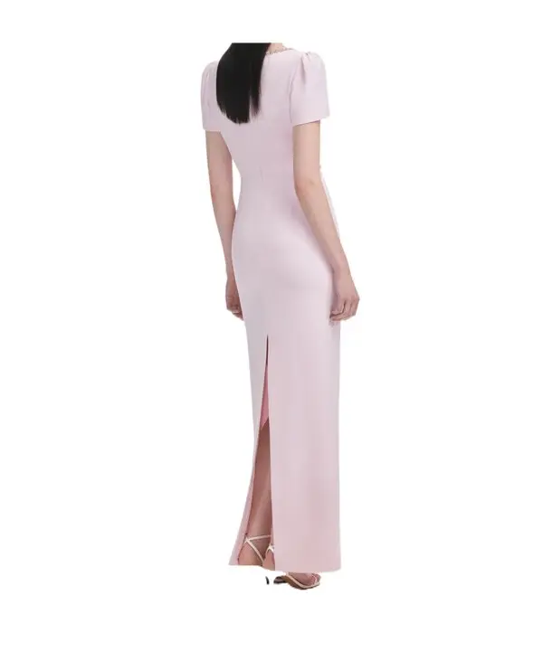 SELF-PORTRAIT Embellished Maxi Dress With Rose Detail