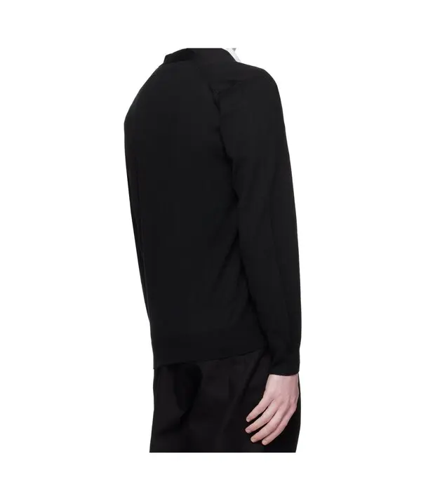 Maison Kitsuné Fox Head Cardigan - Black