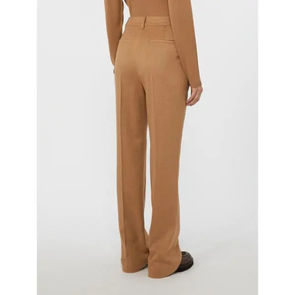 Max Mara Tailored Camel Trousers - Brown