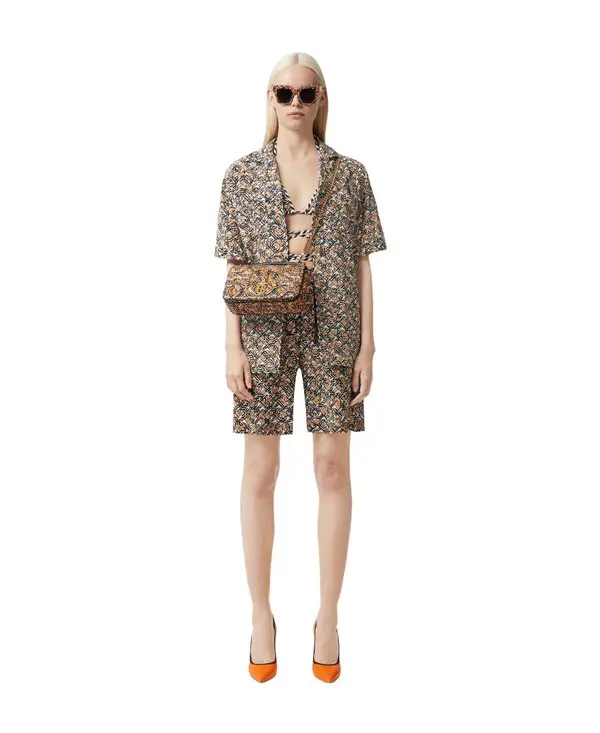 Burberry Monogram-pattern Knee-length Shorts