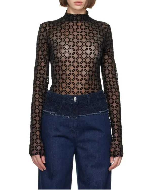 Givenchy 4g Motif Long-sleeved Bodysuit