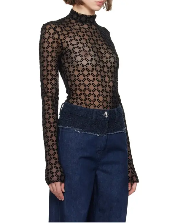 Givenchy 4g Motif Long-sleeved Bodysuit