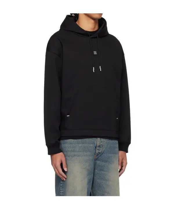 Hugo Boss Long-sleeved Hooded Sweatshirt With Logo Detail