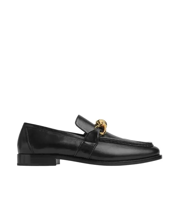 Bottega Veneta Astaire Loafers With Metal Detailing - Black