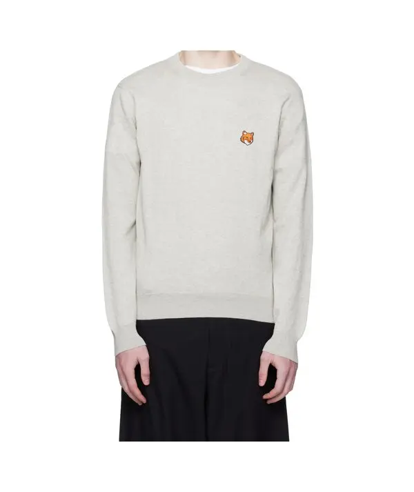 Maison Kitsuné Fox Head Regular Jumper - White