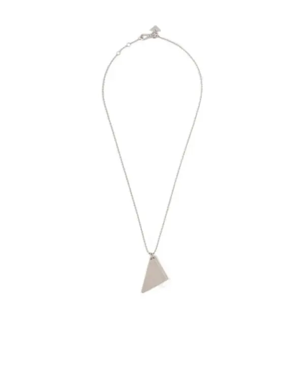Prada Symbole Pendant Necklace - White