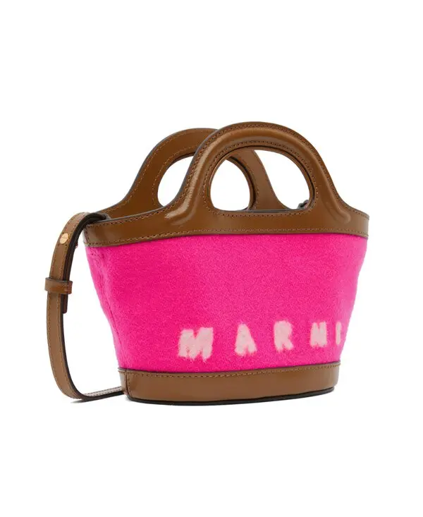 Marni Felted Logo Bucket Bag