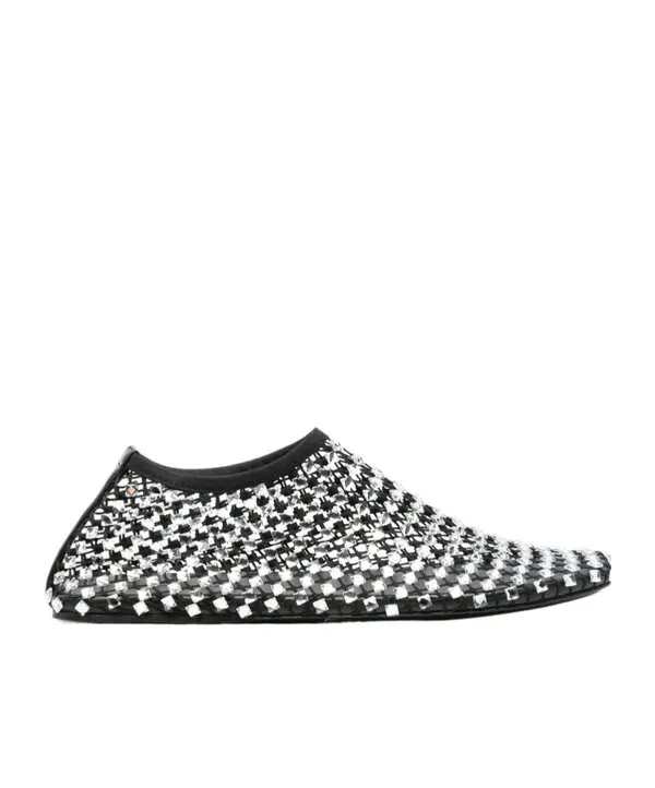 Christopher Esber Square Toe Slip-on Flats - Black
