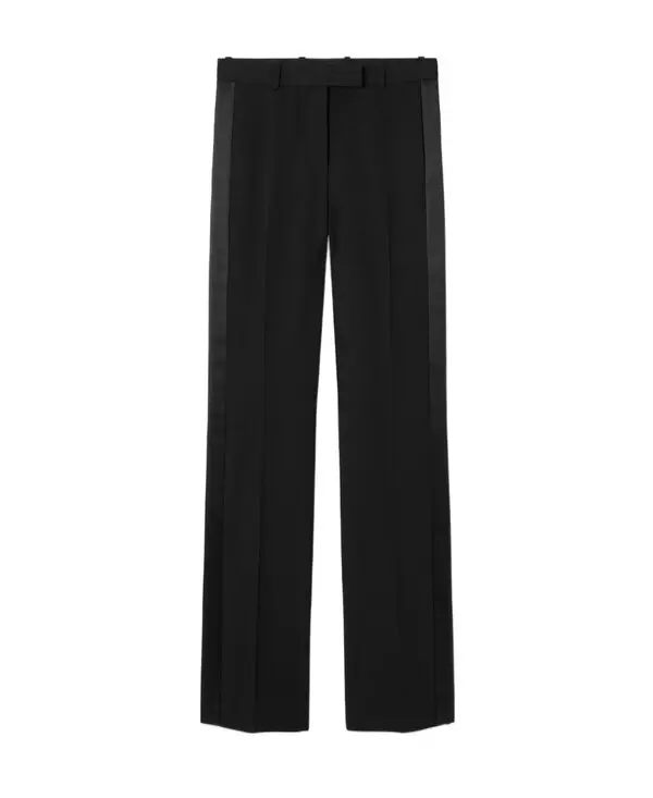 Versace Pleat Tailored Trousers - Black