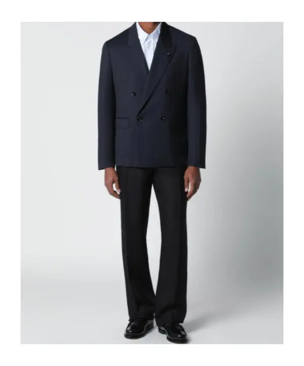 LARDINI Double-breasted Blazer - Blue