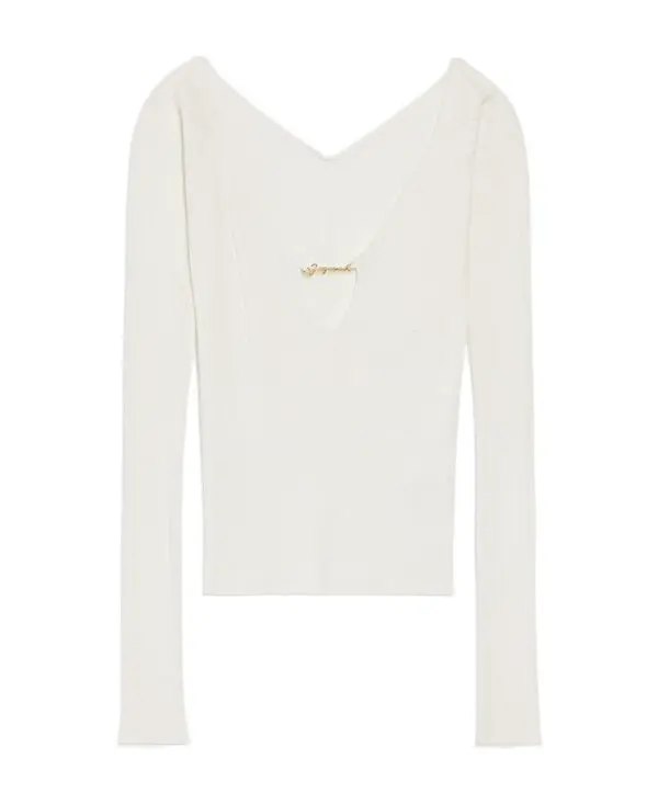 Jacquemus Pralu Ribbed Top - Off White