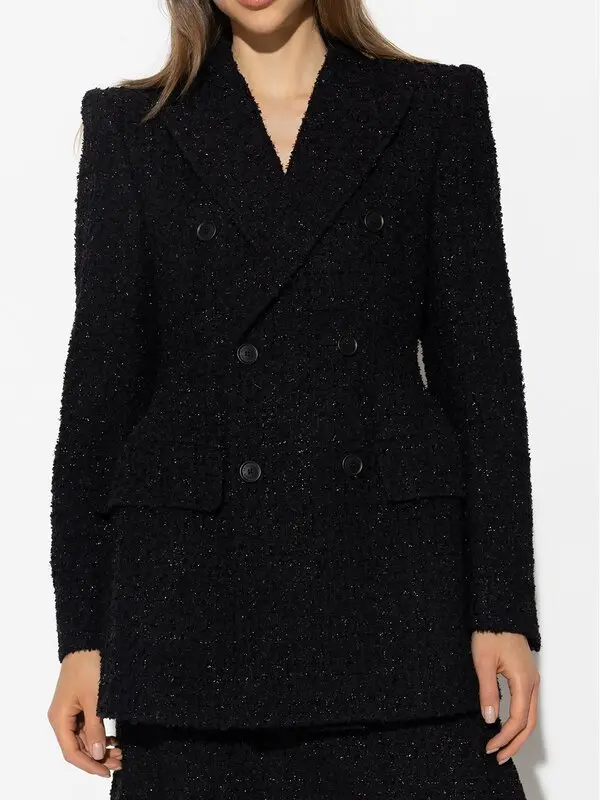 Balenciaga Double-breasted Tweed Blazer