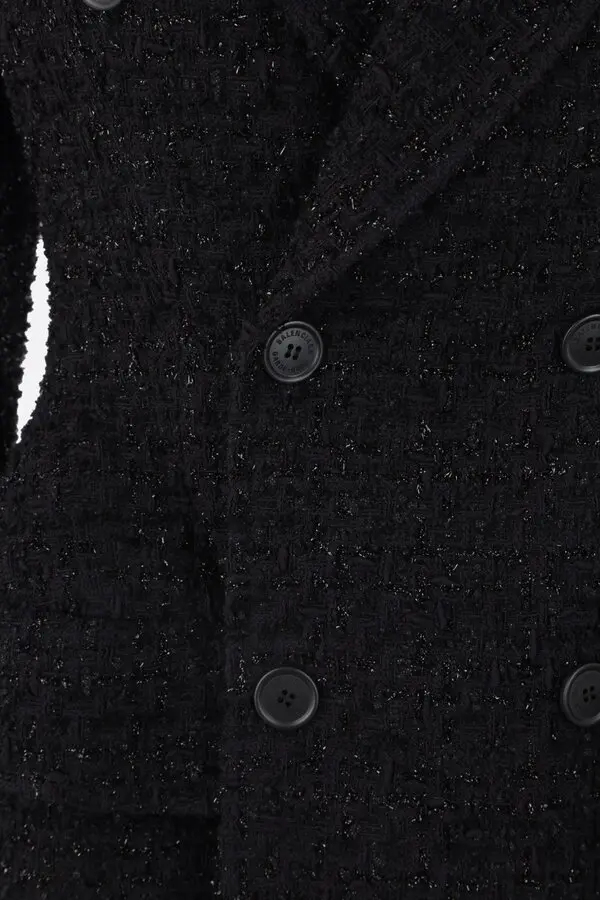 Balenciaga Double-breasted Tweed Blazer