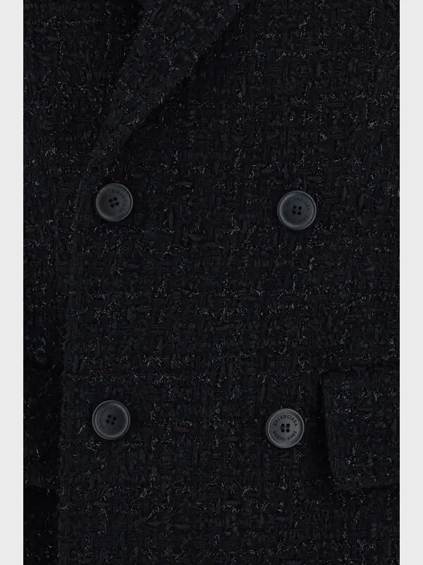Balenciaga Double-breasted Tweed Blazer