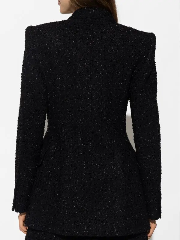 Balenciaga Double-breasted Tweed Blazer
