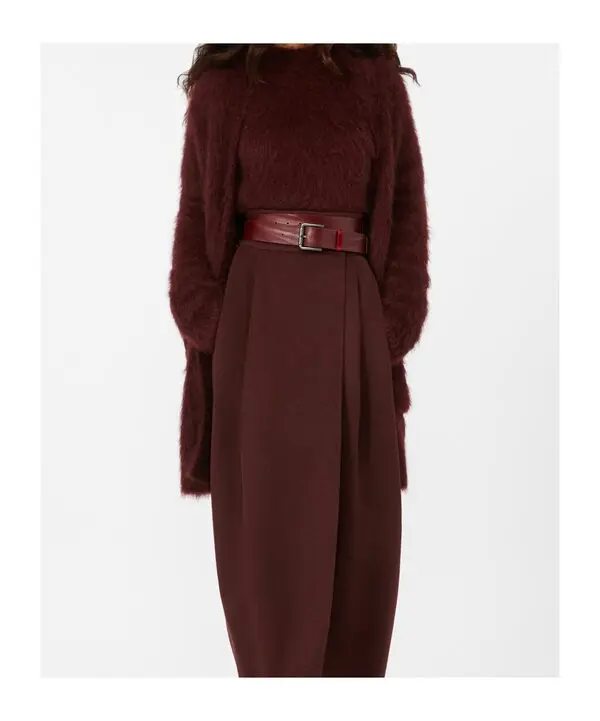 Max Mara Open Front Cardigan - Cherry Color