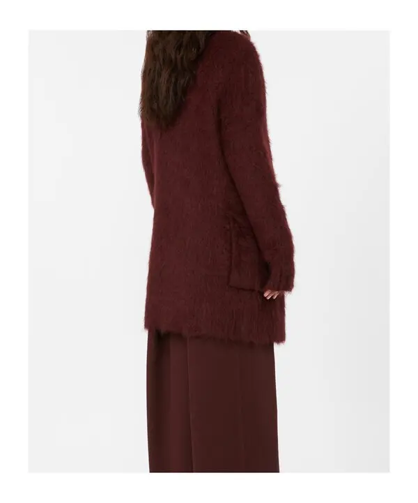 Max Mara Open Front Cardigan - Cherry