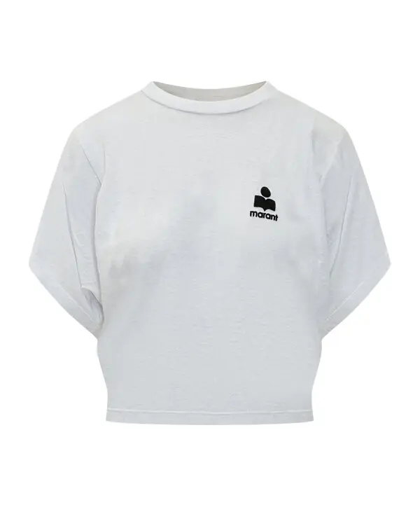 Isabel Marant Étoile Logo Detail T-shirt - White