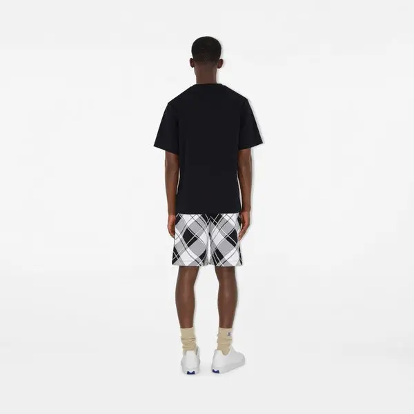 Burberry Check Print Bermuda Shorts - Gray