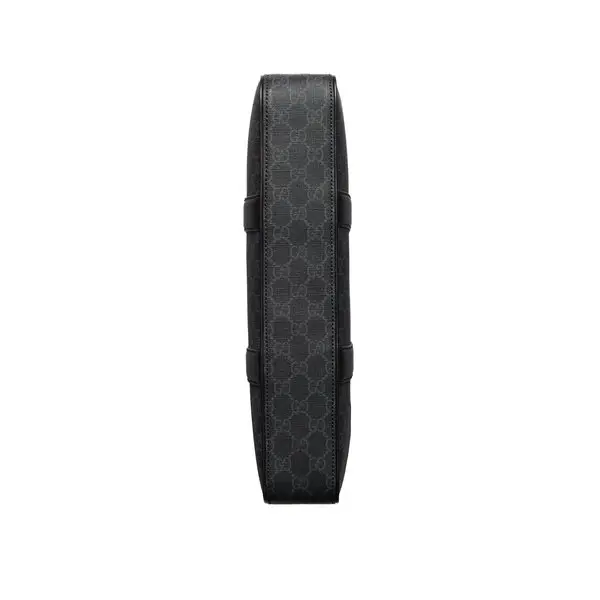 Gucci Gg Supreme Canvas Tote Bag With Adjustable Shoulder Strap - Black