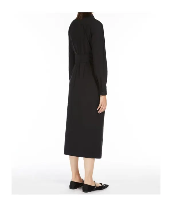 Max Mara Agrume Wrap Long-sleeved Midi Dress