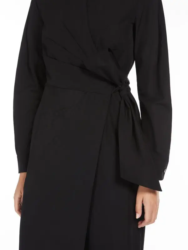 Max Mara Agrume Wrap Long-sleeved Midi Dress