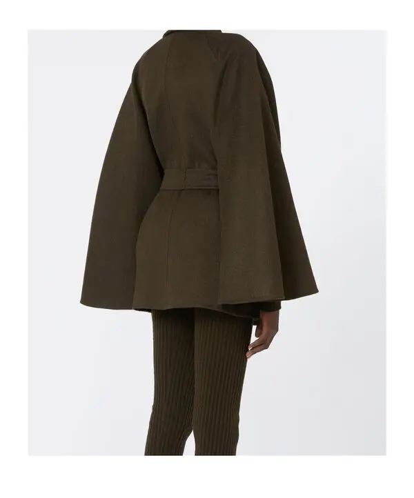 Max Mara Verna Oversized Belted Coat - Black