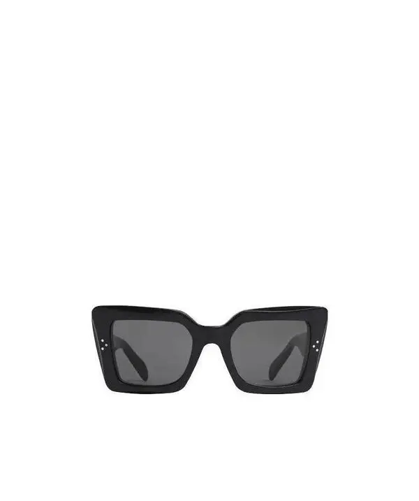 Celine Square Acetate Sunglasses - Black