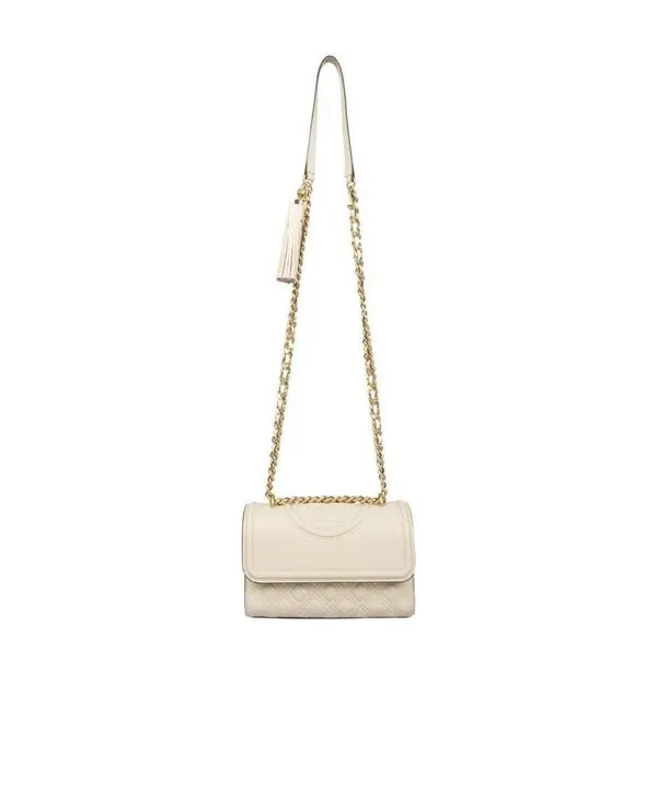 Tory Burch Fleming Convertible Small Shoulder Bag - Nude
