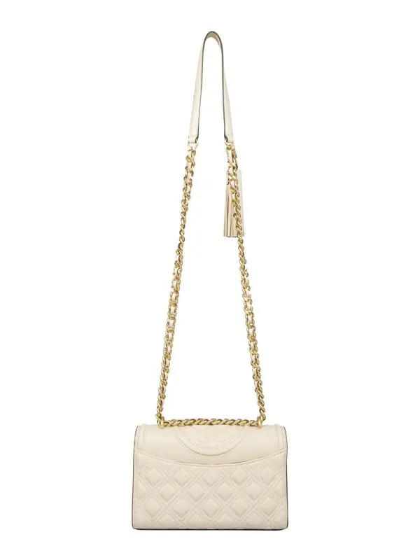 Tory Burch Fleming Convertible Small Shoulder Bag - Nude