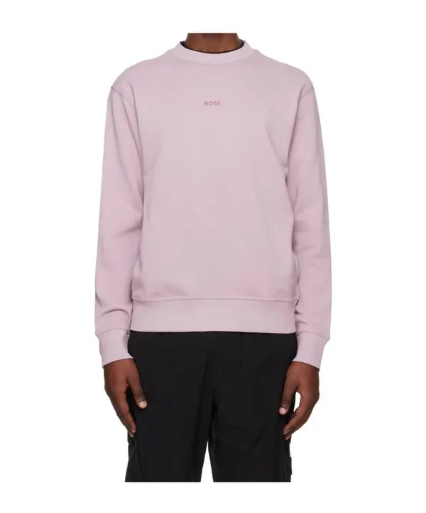Hugo Boss Color-blocked Logo Long-sleeve Sweatshirt