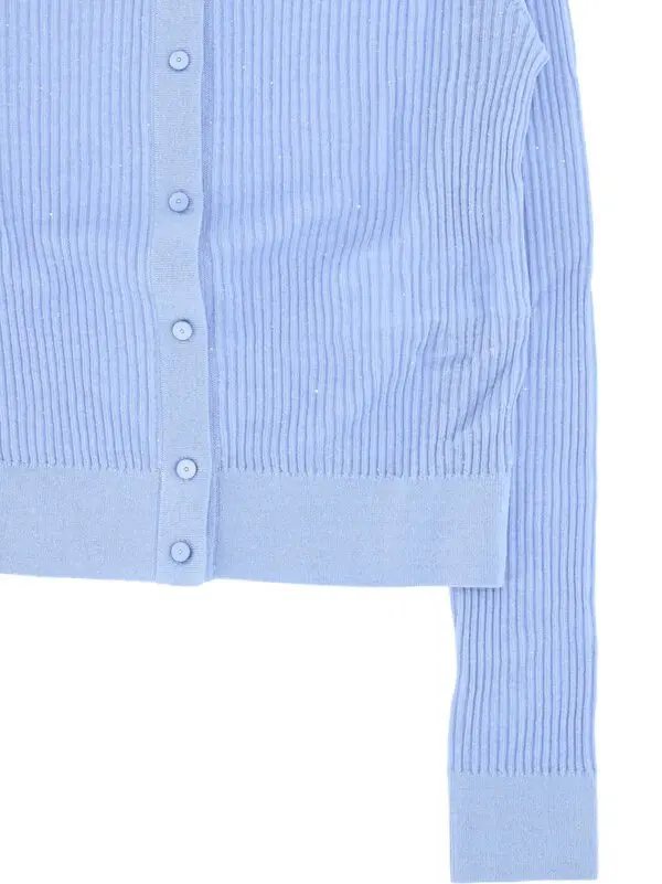 Max Mara Crewneck Button-up Cardigan