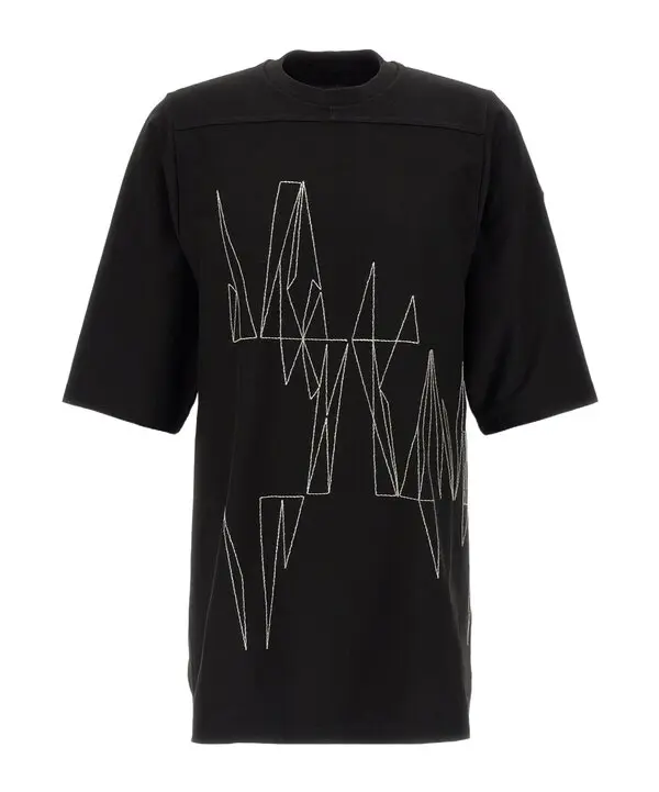 Moncler Rick Owens Crewneck Short-sleeved T-shirt - Black