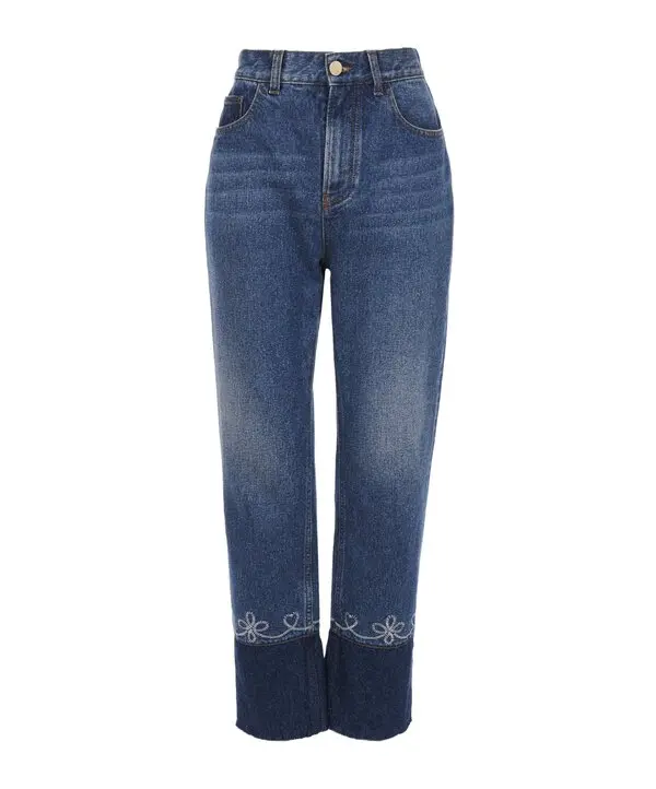 Chloé Masaya Cropped Straight-leg Jeans
