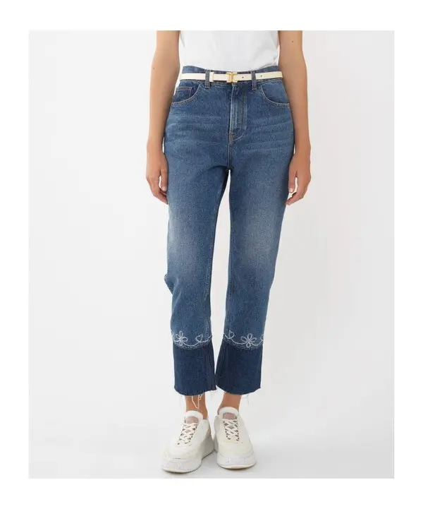Chloé Masaya Cropped Straight-leg Jeans
