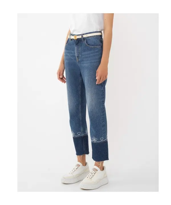 Chloé Masaya Cropped Straight-leg Jeans