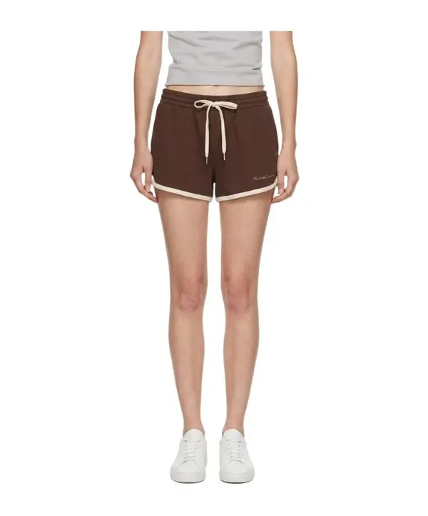 Marissa Chiara Elastic Waist Shorts - Khaki