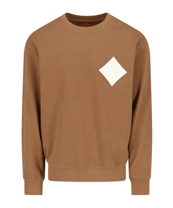 Mcm Logo Patch Crewneck Sweatshirt - Brown